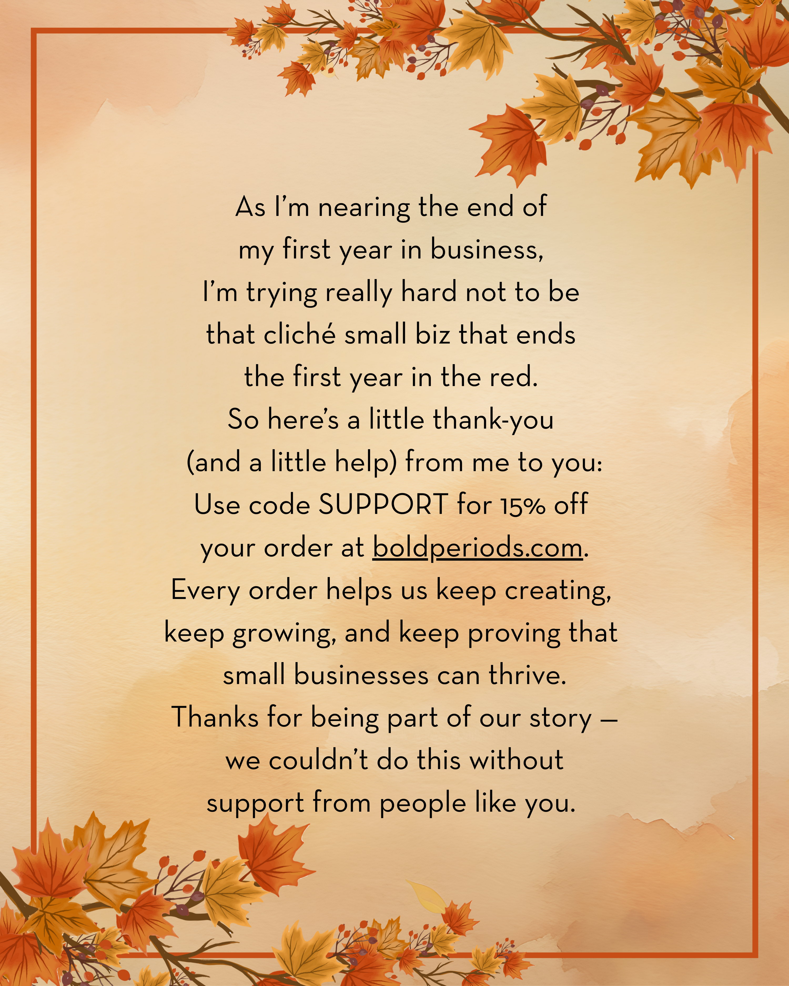 End of Year Thank You! – Bold Periods